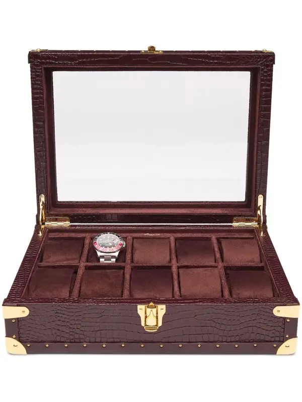 RAPPORT LONDON Brompton Optic Eight Watch Box - Brown