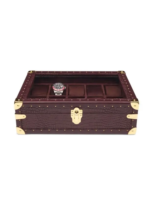 RAPPORT LONDON Brompton Optic Eight Watch Box - Brown