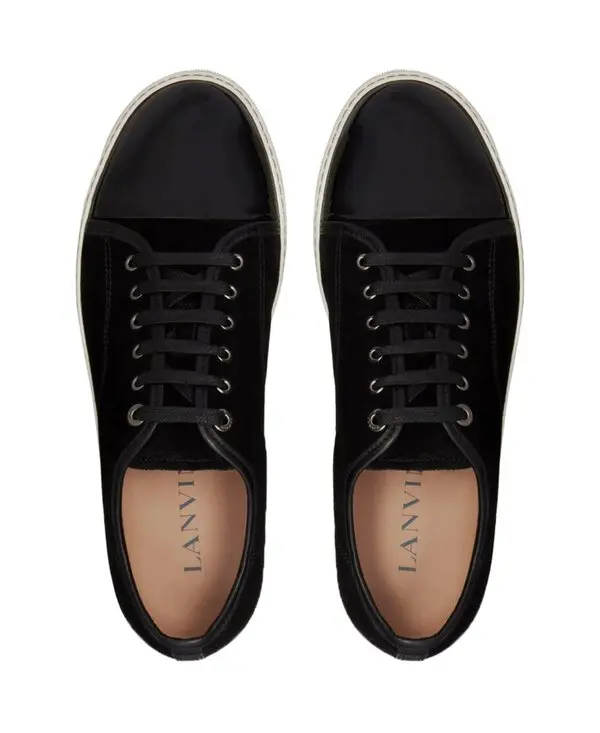 LANVIN Dbb1 Sneakers In Corduroy - Black
