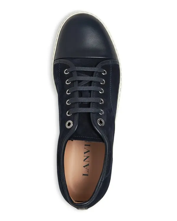 LANVIN Dbb1 Corduroy Sneakers - Navy Blue