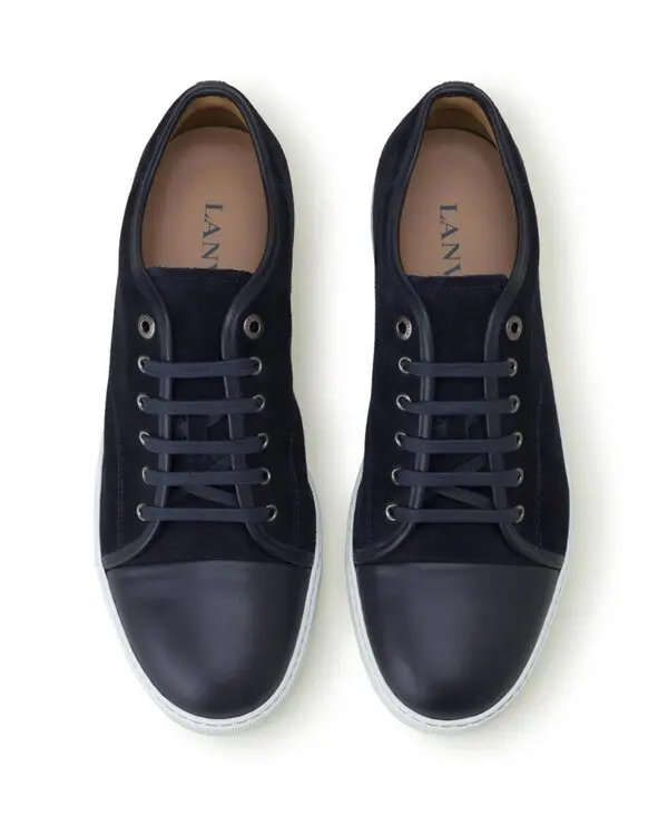 LANVIN Dbb1 Corduroy Sneakers - Navy Blue