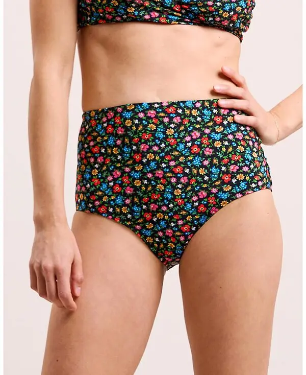MOLOCO Nina High Waist Bikini Bottom - Gardenia