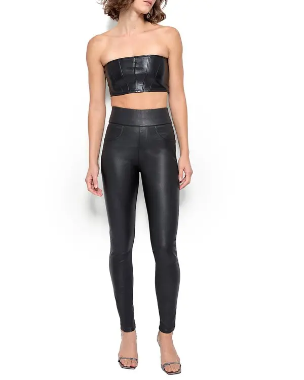 AS By DF Magra Recycled Leather Top