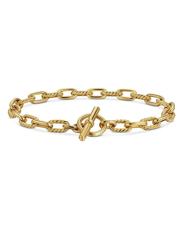 David Yurman Dy Madison Toggle Chain Bracelet - Gold
