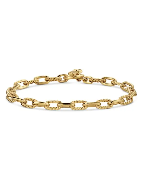 David Yurman Dy Madison Toggle Chain Bracelet - Gold
