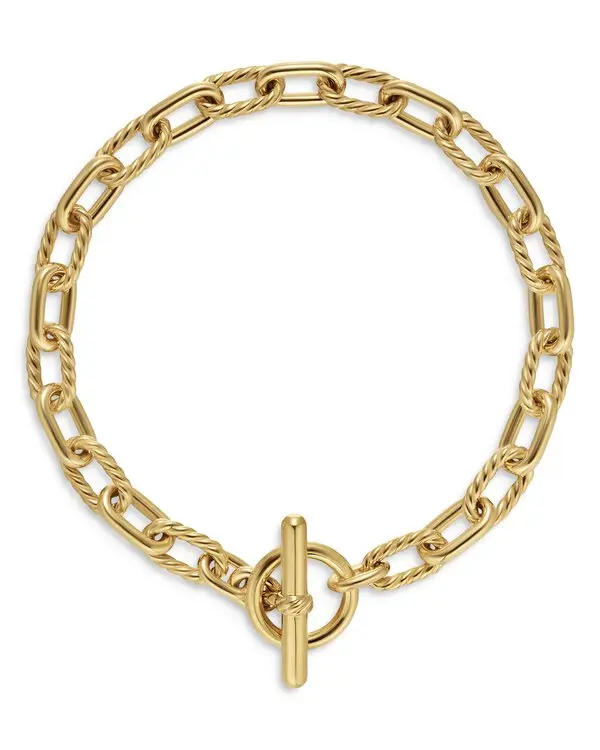 David Yurman Dy Madison Toggle Chain Bracelet - Gold