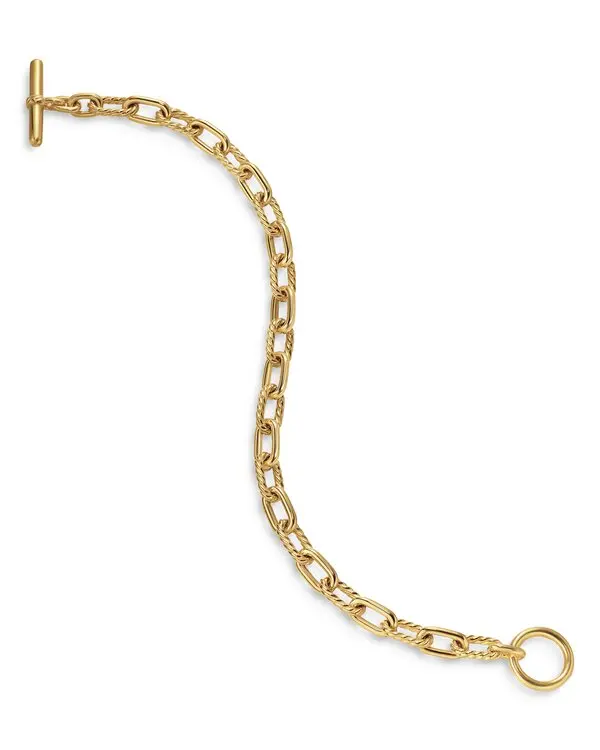 David Yurman Dy Madison Toggle Chain Bracelet - Gold