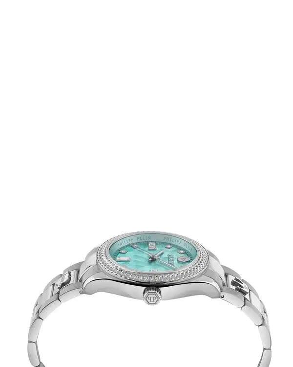 Philipp Plein Queen Watch, 38mm - Blue/silver