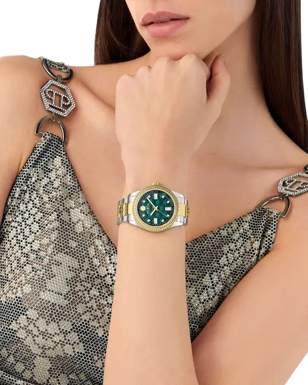Philipp Plein Queen Crystal Watch, 38mm - Two Tone
