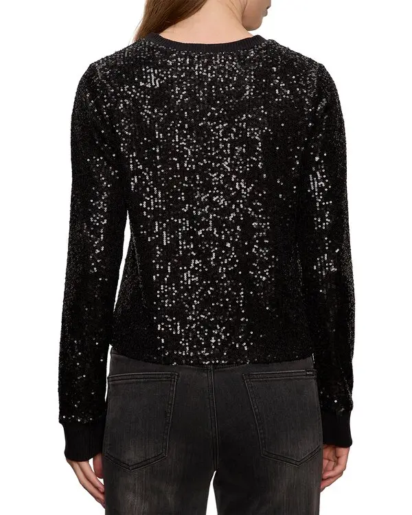 Sanctuary Sequin Top - Black