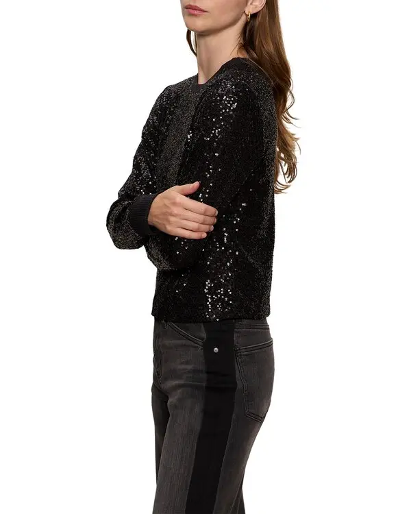 Sanctuary Sequin Top - Black