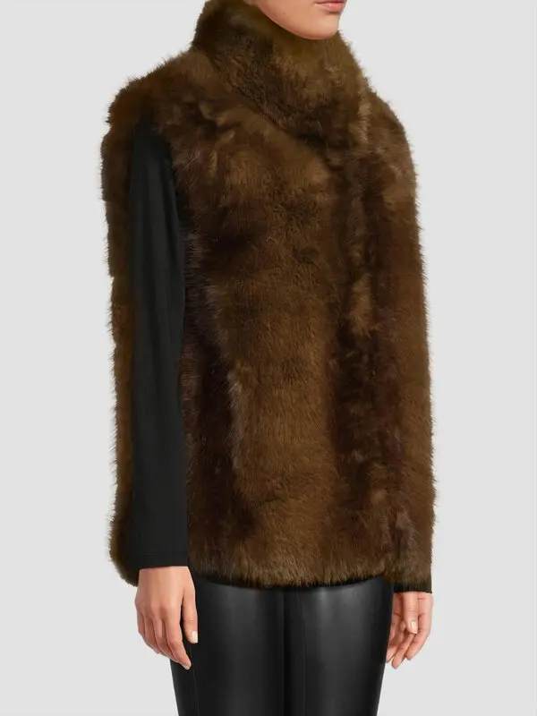 Apparis Laila Faux-fur Sleeveless Vest