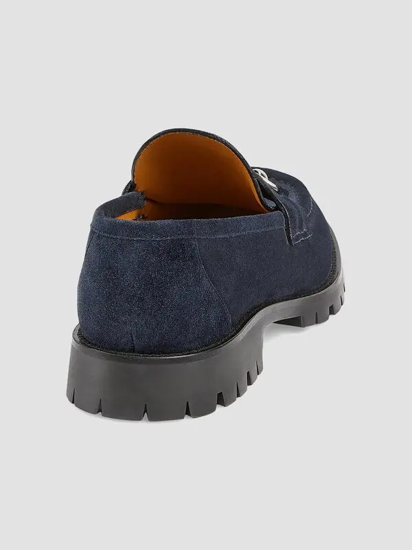 Gucci Sylke Suede Loafers - Blue