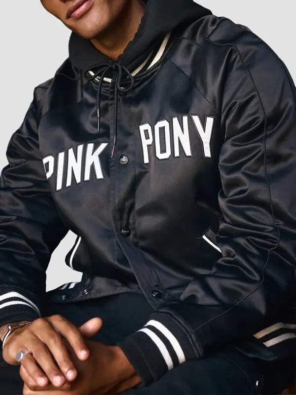 Polo Ralph Lauren Pink Pony Takihyo Satin Baseball Jacket