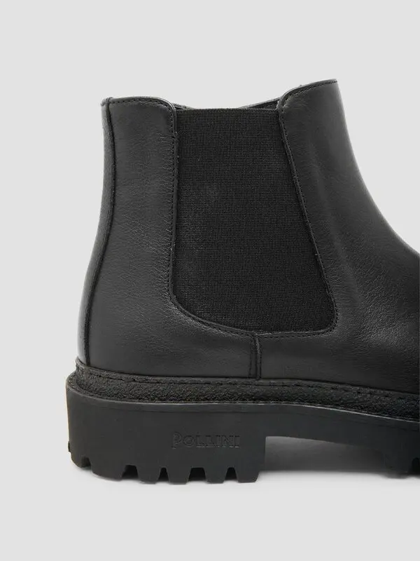 POLLINI M. Leather Ankle Boots