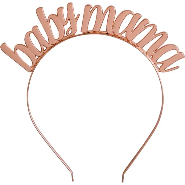 JOLLITY & CO Milestone Events Metal Headband - Rose Gold Baby Mama