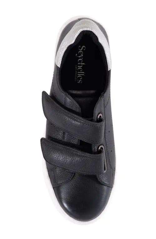 Seychelles Trading Places Platform Sneaker - Black Leather