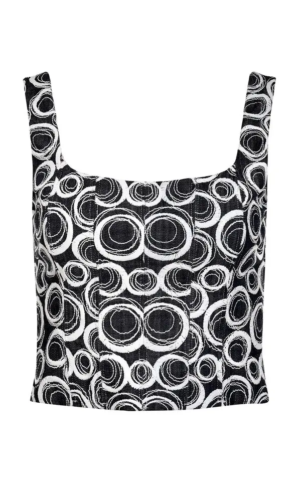 FRANCESCA MIRANDA Madena Printed Corset Top