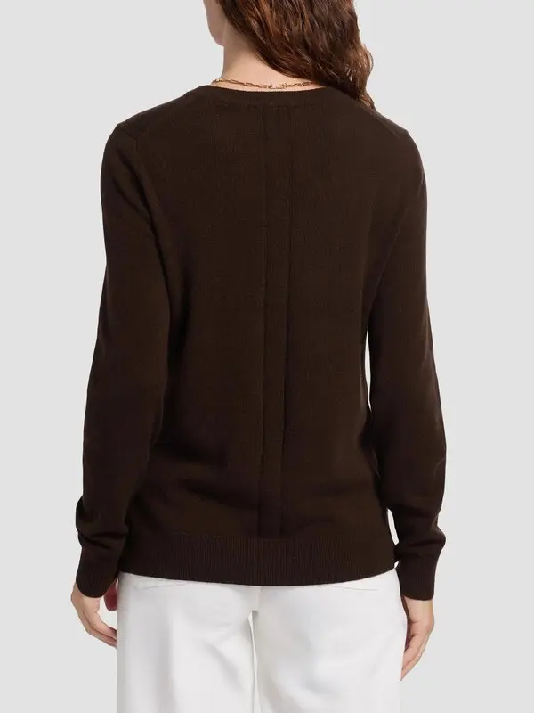 SAKS FIFTH AVENUE Cashmere Crewneck Sweater - Midnight Brown