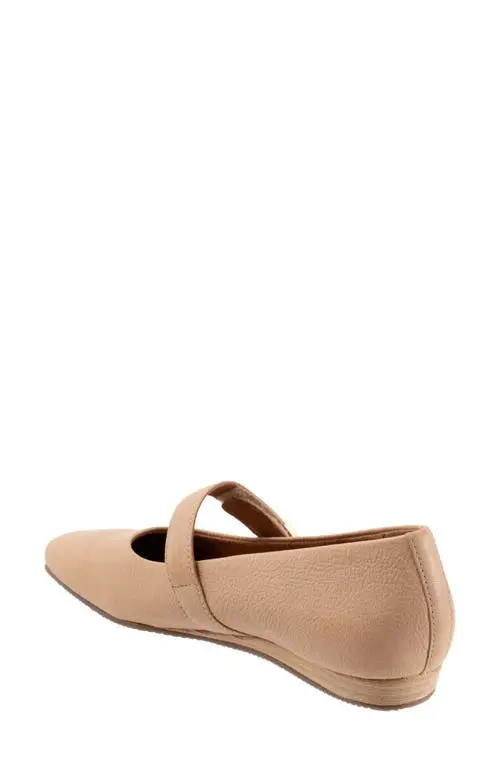 Softwalk Valdivia Mary Jane Flat - Beige