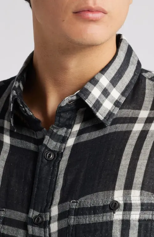 SCHOTT Plaid Double Weave Work Shirt