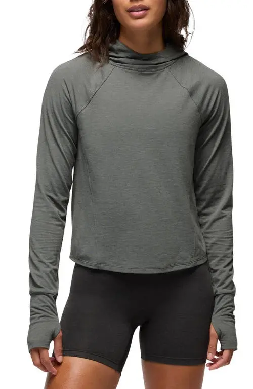 Prana Sol Searcher Upf 50 Sun Hoodie - Thyme