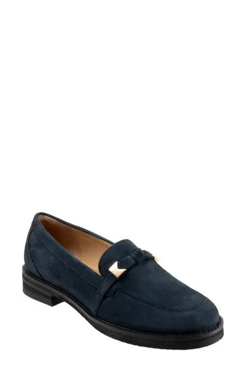 Trotters Femi Loafer - Navy Suede