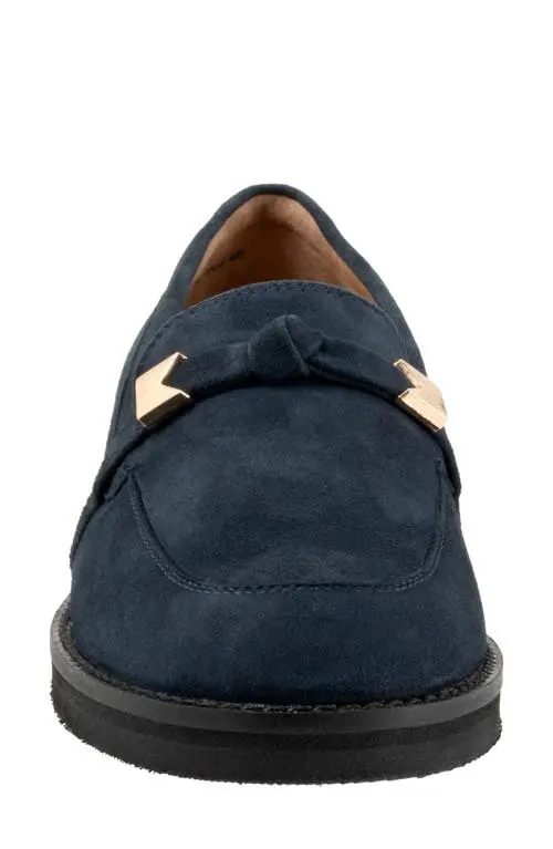 Trotters Femi Loafer - Navy Suede