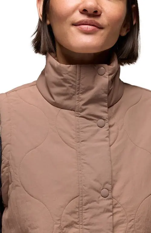 Prana Encinitas Quilted Vest - Shroom