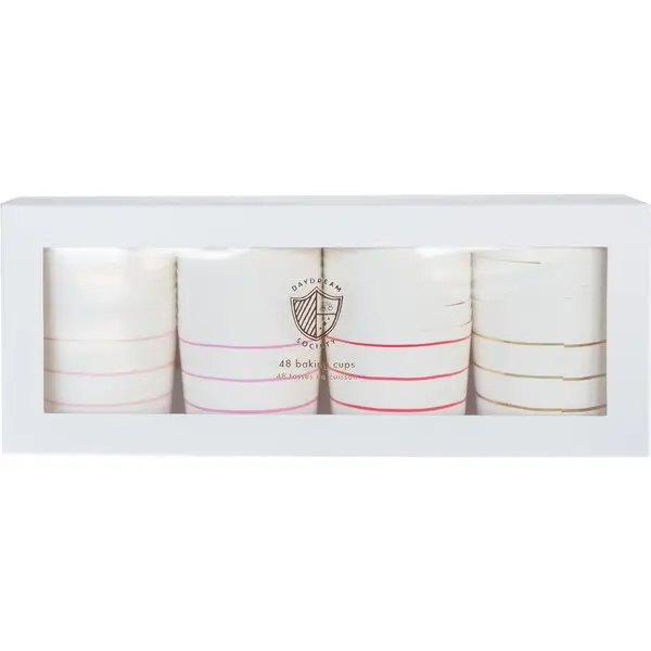 DAYDREAM SOCIETY Frenchie Stripes Baking Cups - Warm Palette