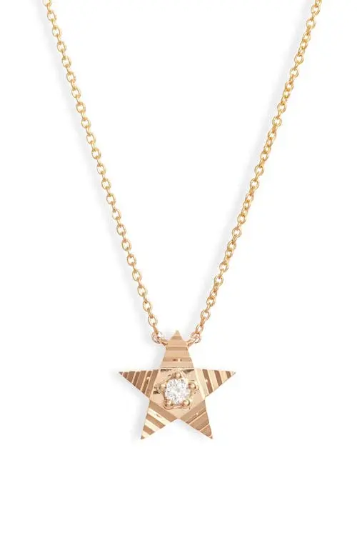 DANA REBECCA DESIGNS Diamond Star Pendant Necklace - Yellow Gold