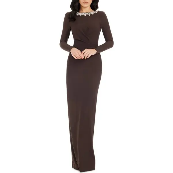 Dress The Population Anne Embellished Column Gown