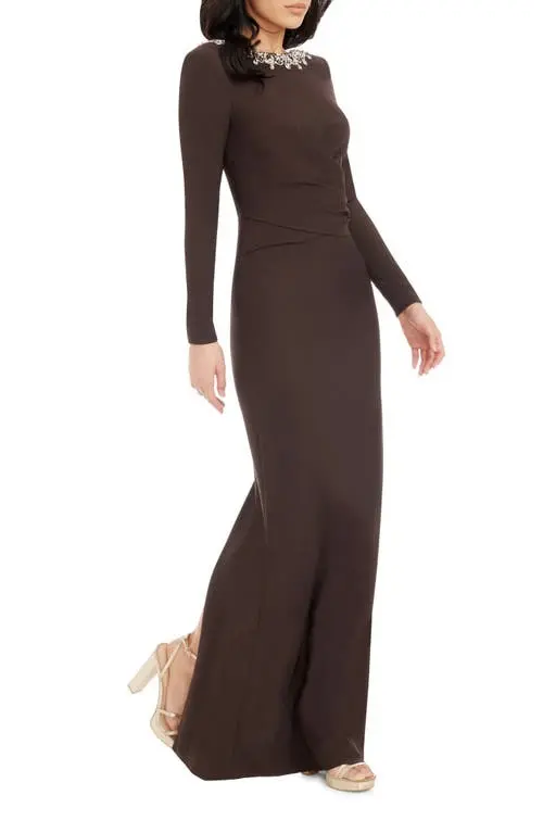 Dress The Population Anne Embellished Column Gown