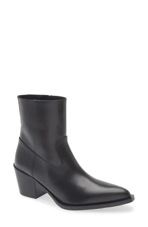 STUART WEITZMAN Tate Bootie - Black Leather