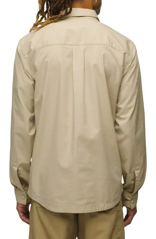 Prana Palisades Ripstop Upf Snap Front Field Shirt - Sandstone