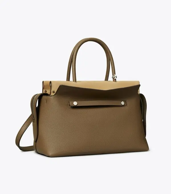 Tory Burch Mercer Pebbled Satchel