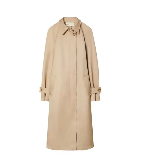 Tory Burch Viscose Trench Coat - Beige
