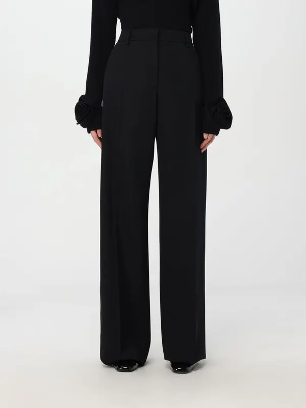 Valentino Garavani Tailored Wide-leg Trousers - Black