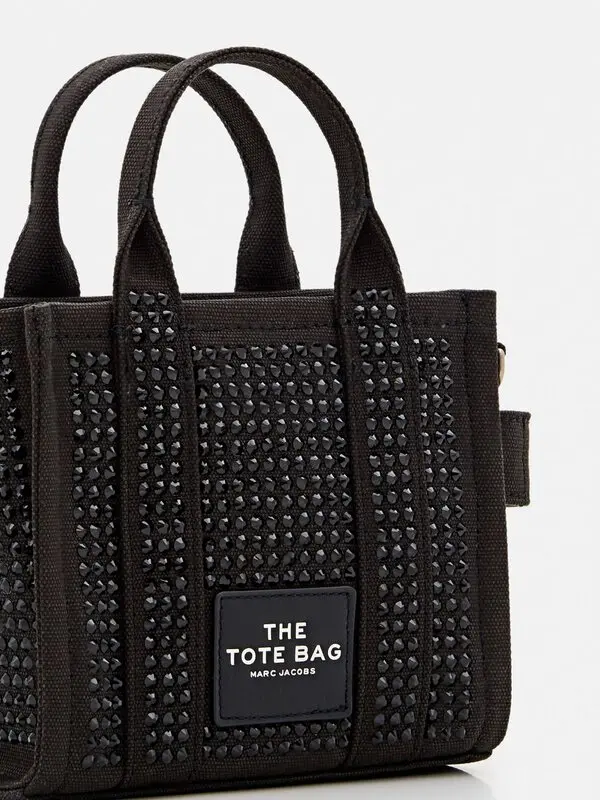 Marc Jacobs Mini Tote Bag With Embellishments - Black