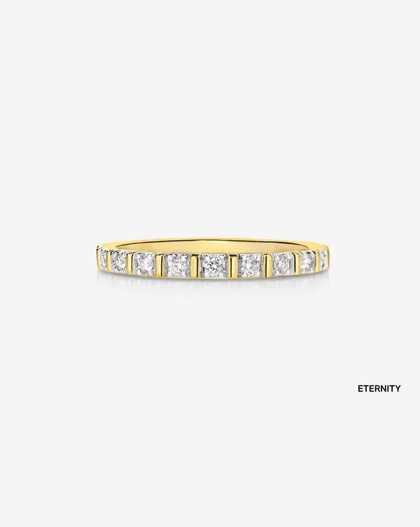 Ring Concierge 14k Yellow Gold Fluted Diamond Band - One-color
