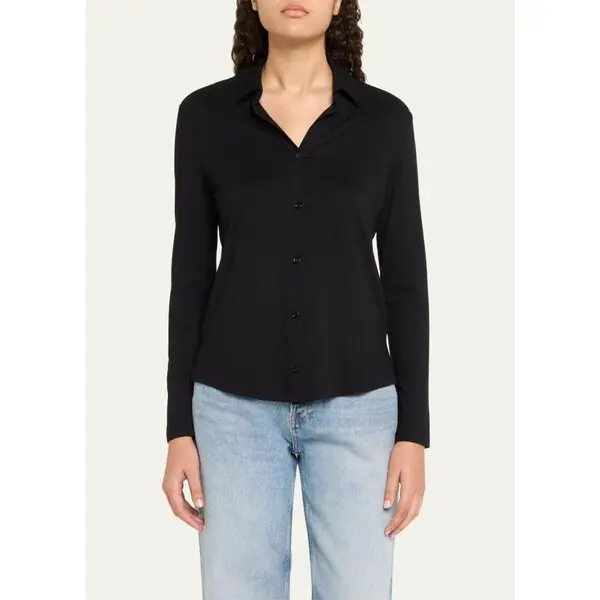 Majestic Filatures Soft Touch Button-front Shirt