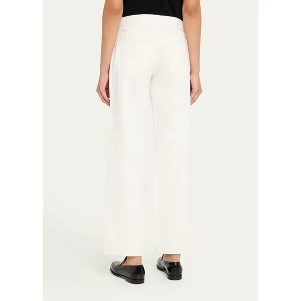 EB DENIM Low-rise Baggy Jeans - White