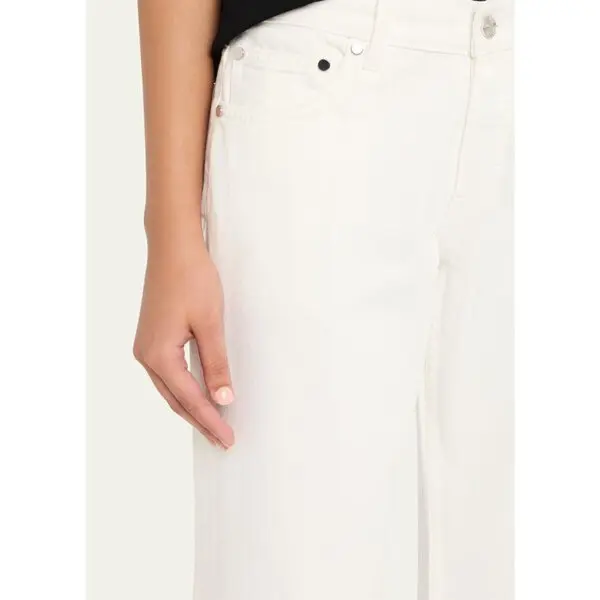EB DENIM Low-rise Baggy Jeans - White