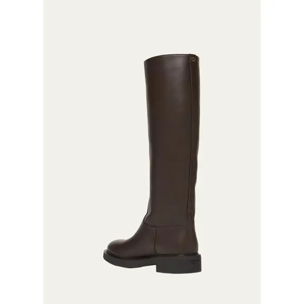 GIANVITO ROSSI Tall Leather Riding Boots - Brown