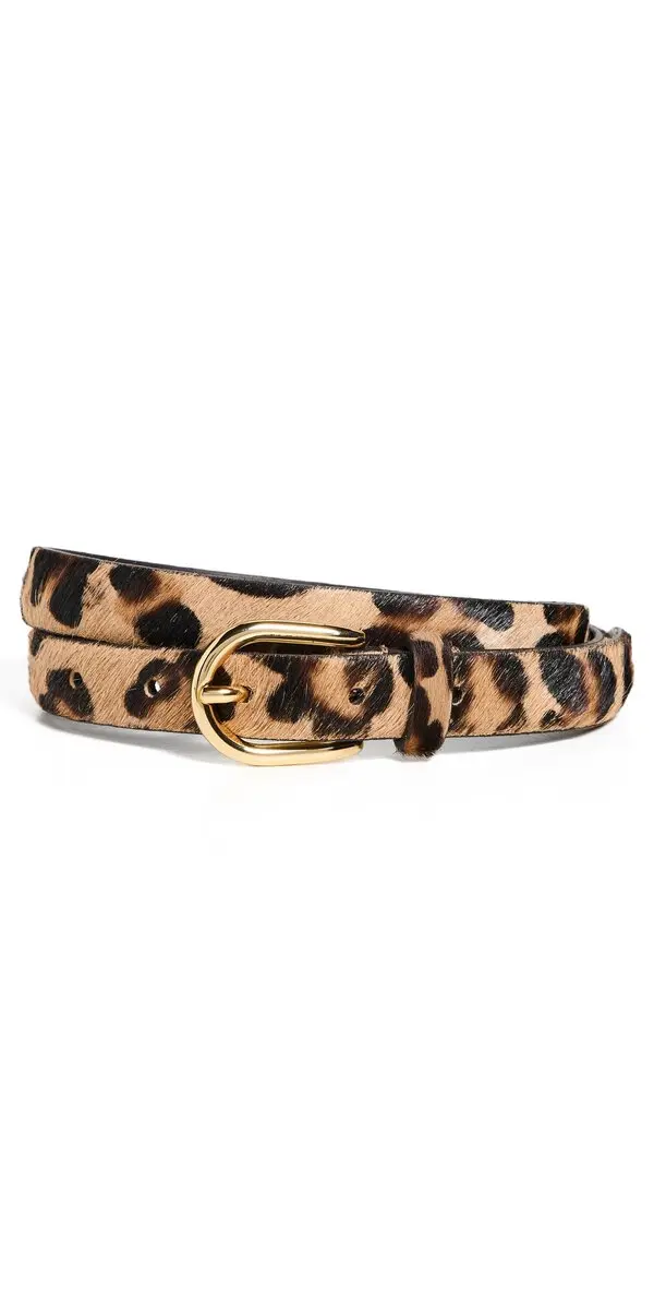 Anderson's Calf Hair Belt - Leopard