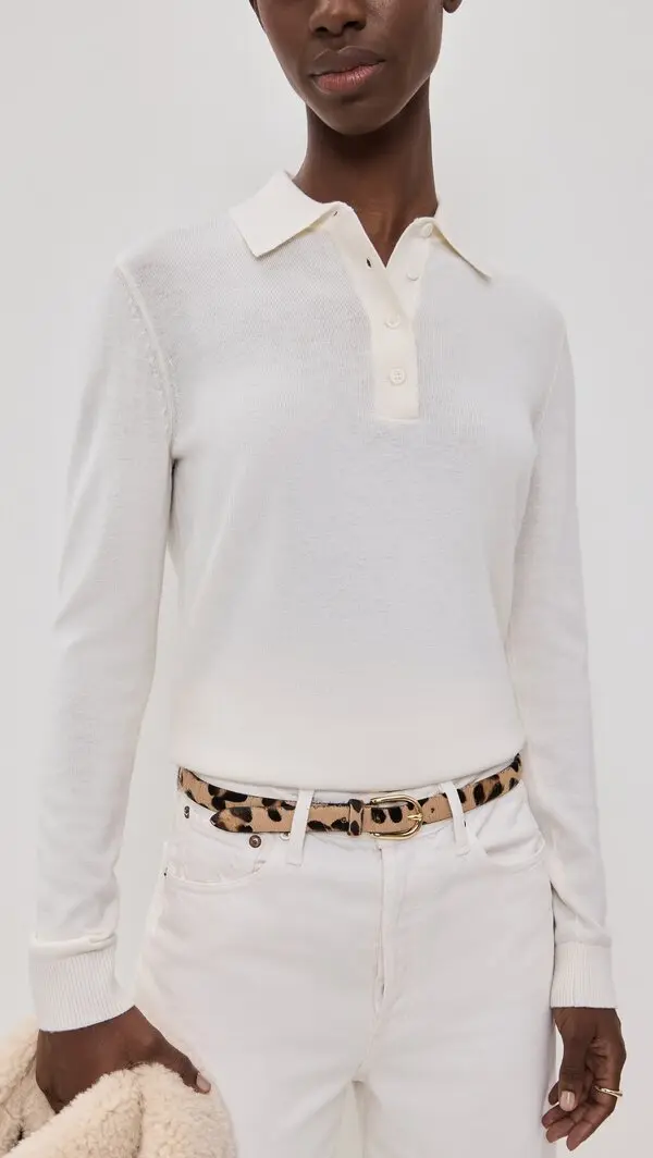 Anderson's Narrow Calf Hair Belt - Leopard