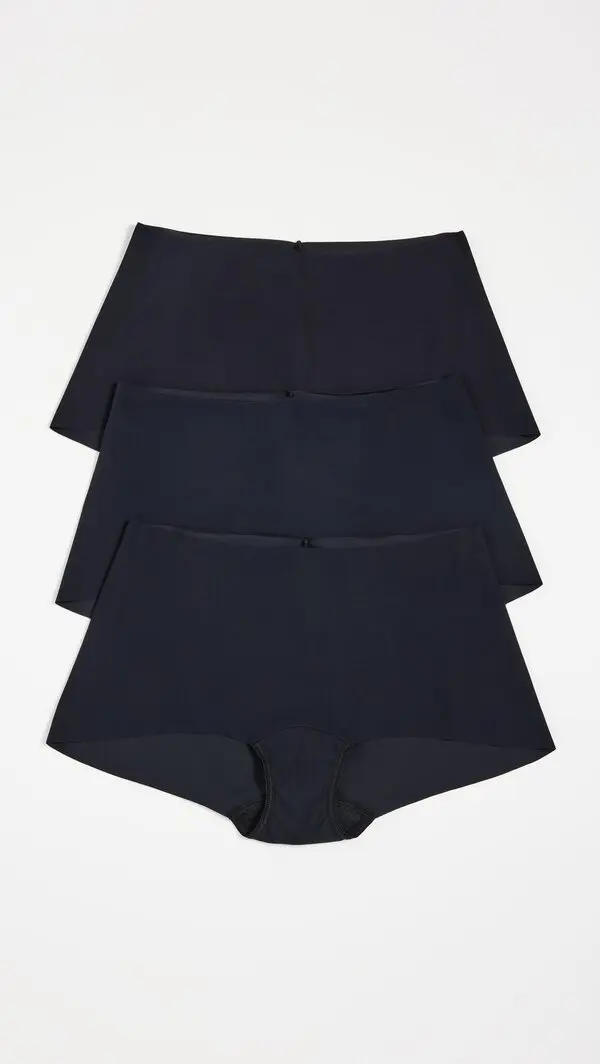 Hanky Panky Breathe Soft Boyshorts 3 Pack - Black