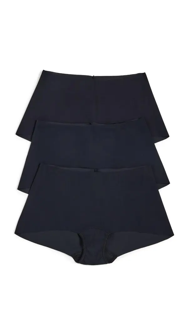 Hanky Panky Breathe Soft Boyshorts 3 Pack - Black