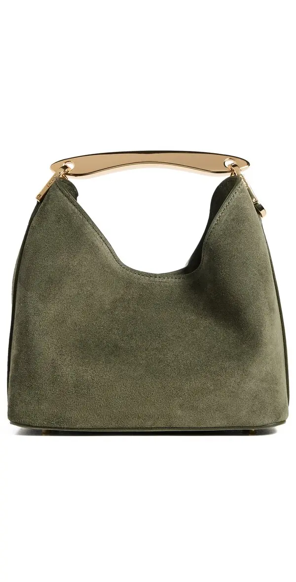 ELLEME Boomerang Small Suede Bag - Khaki Suede