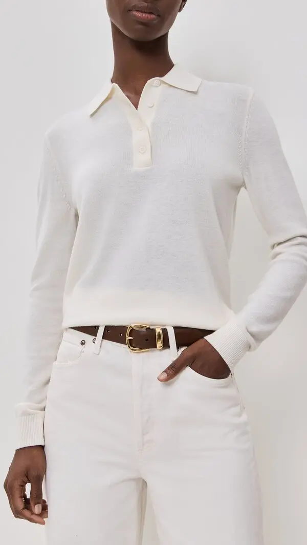 Anderson's Narrow Calf Leather Belt - Taupe Brown